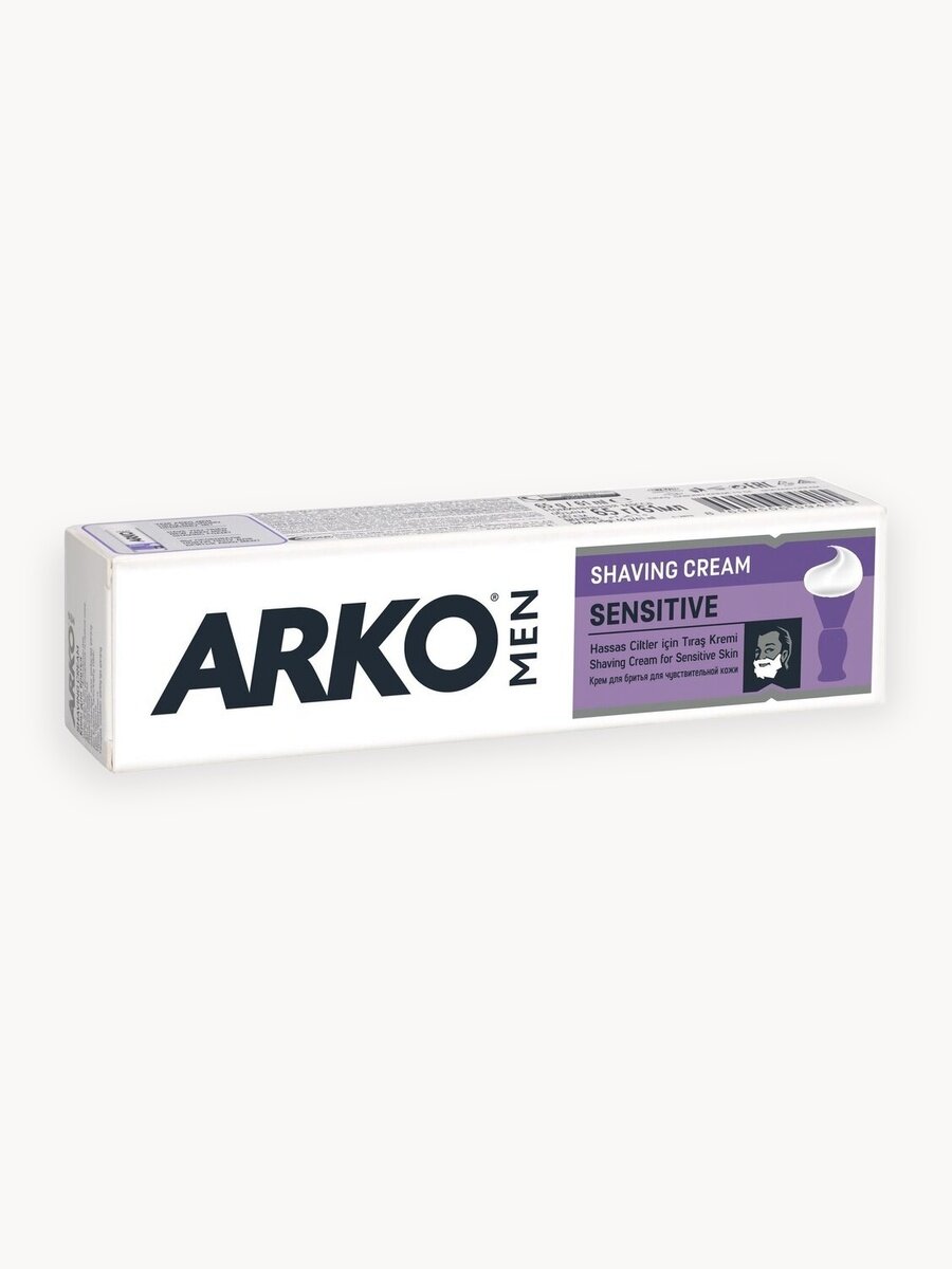 Крем для бритья Arko Men Sensitive для чувствительной кожи, 65г