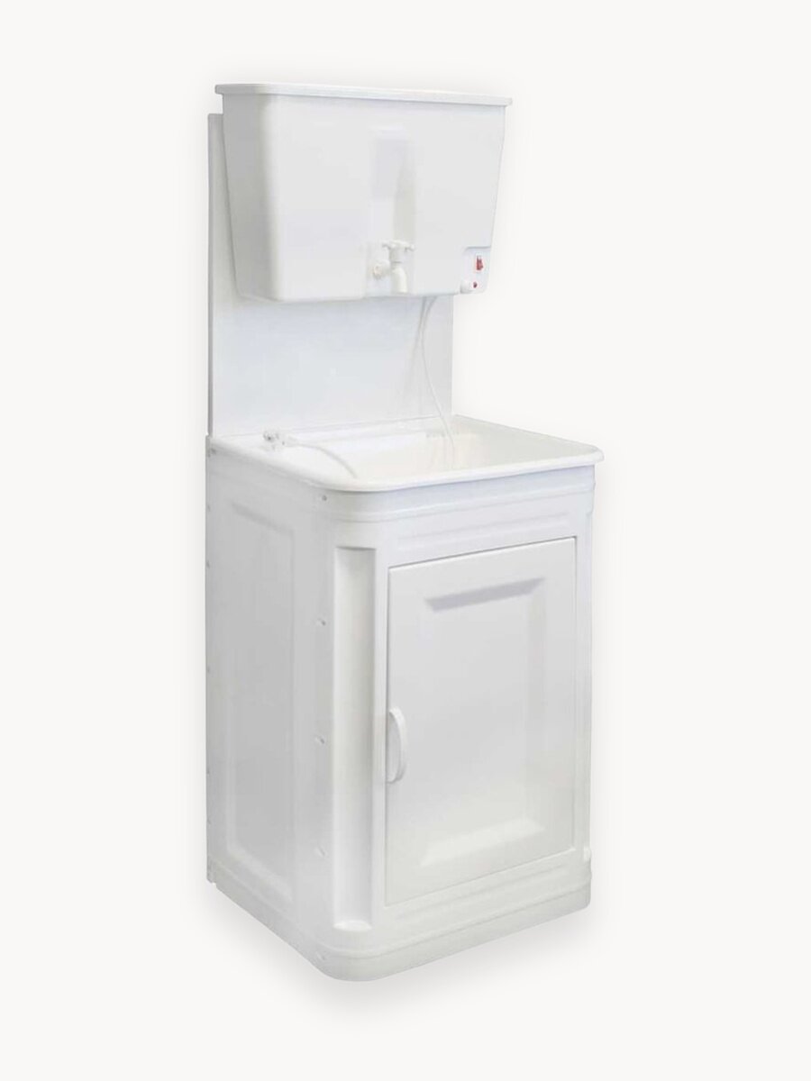 Умывальник "ЭлБЭТ Чистюля" ЭВБО-22 с водонагревателем, белый, пластик