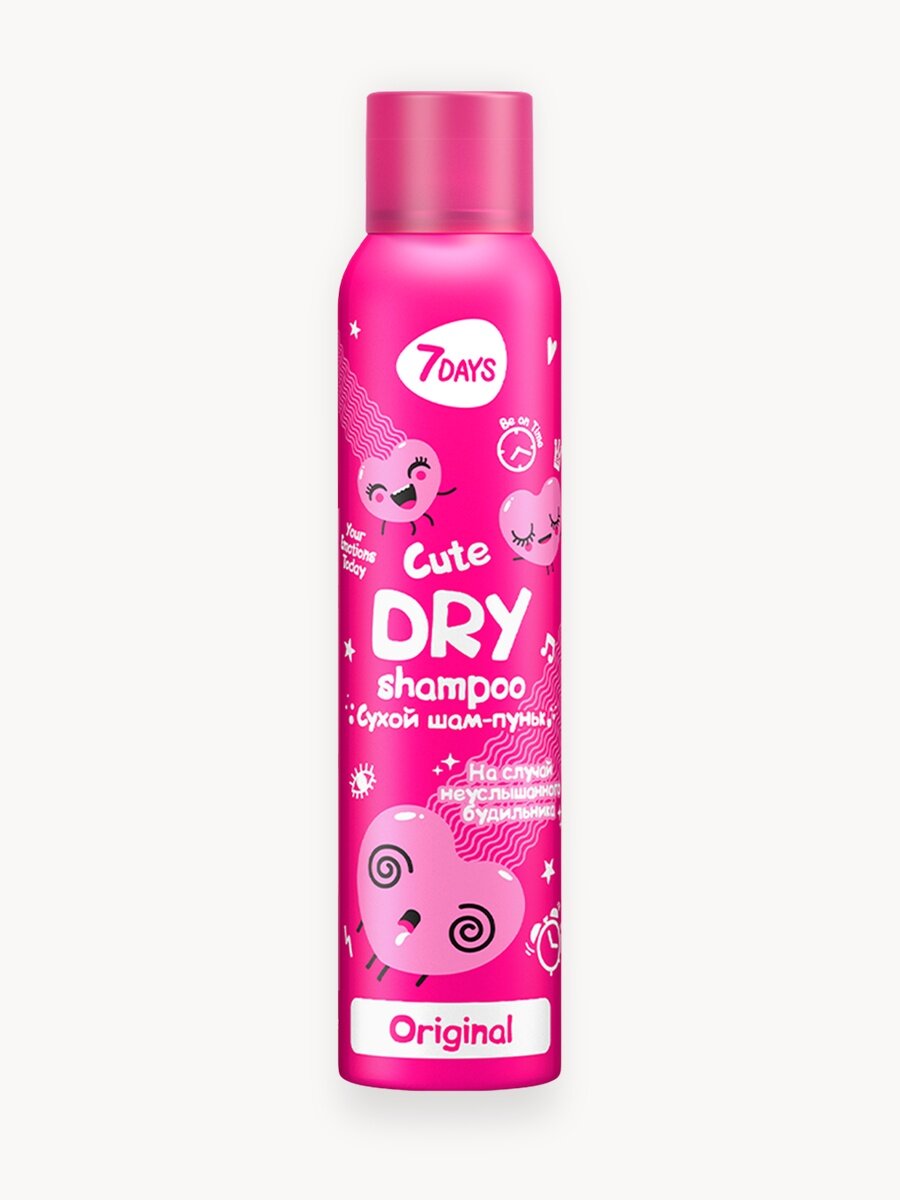 7DAYS Сухой шампунь для объема волос, для всех типов волос CUTE мгновенное очищение