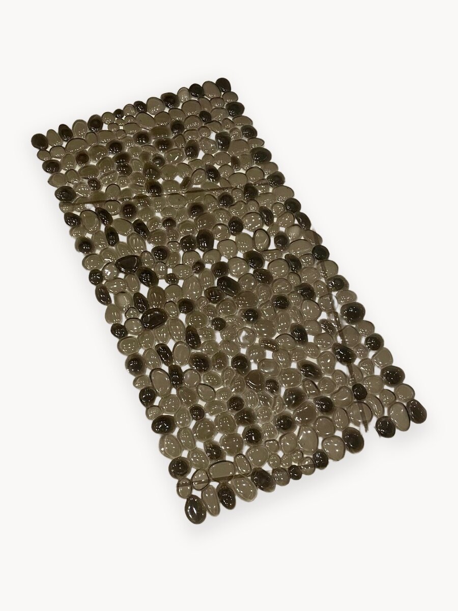 Коврик в ванную противоскользящий "Морская галька" ВР7040, 35х66см коричневый