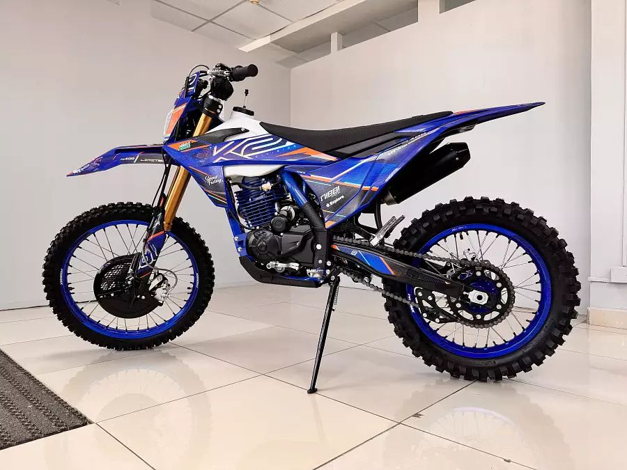 Кроссовый Эндуро мотоцикл EX-MOTO PR400 BLUE