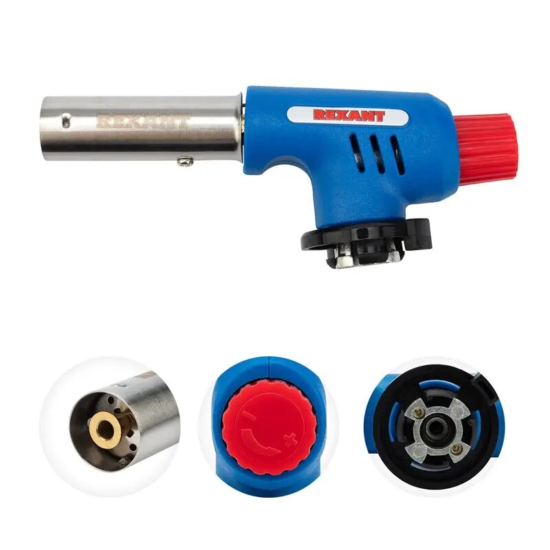 Набор Газовая горелка-насадка Rexant GT-19 с пьезоподжигом {12-0019} (2 шт)