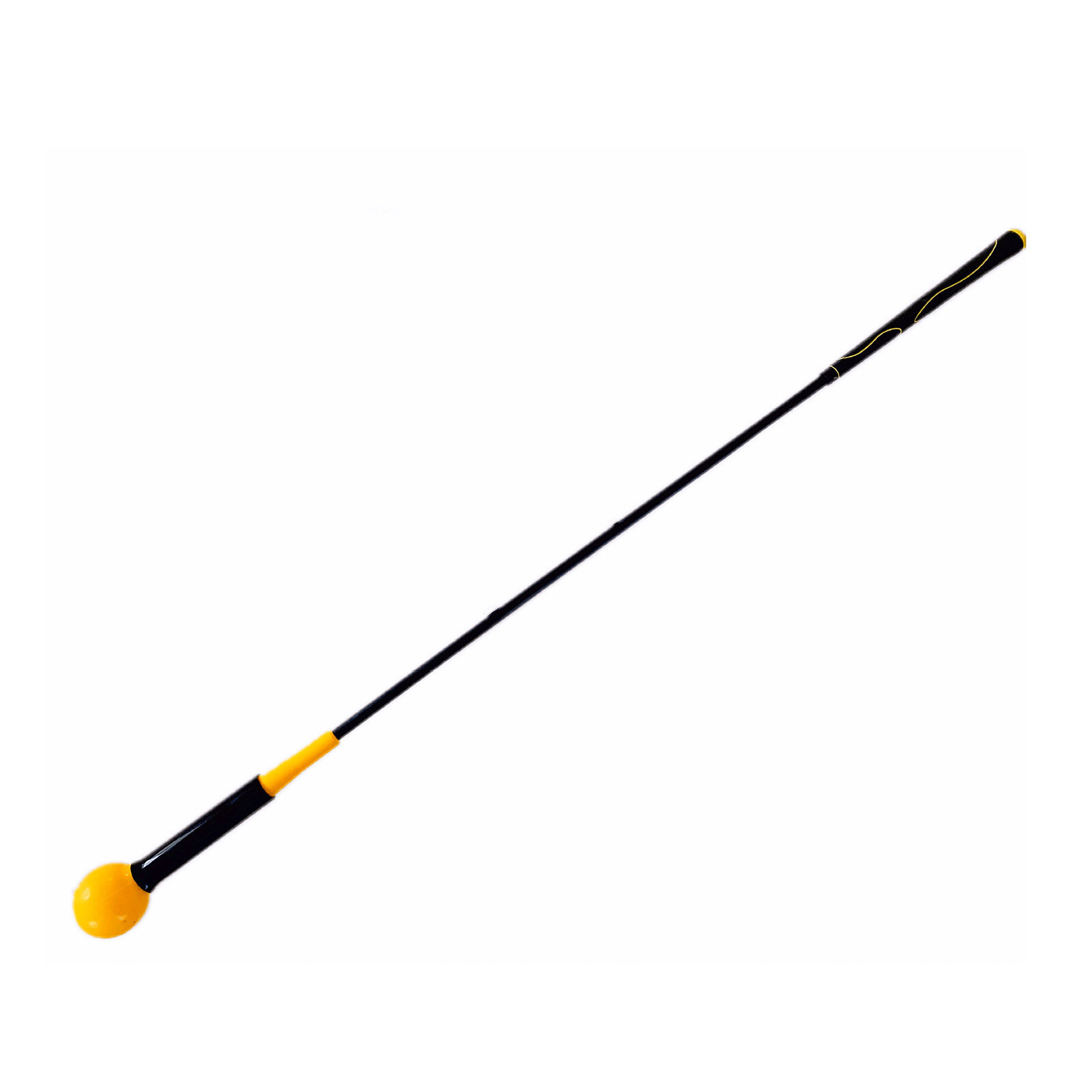 Тренажер для свинга в гольфе Мягкий стержень с круглой головкой Учебное пособие для тренировки свинга в гольфе для начинающих Желтый Желтый