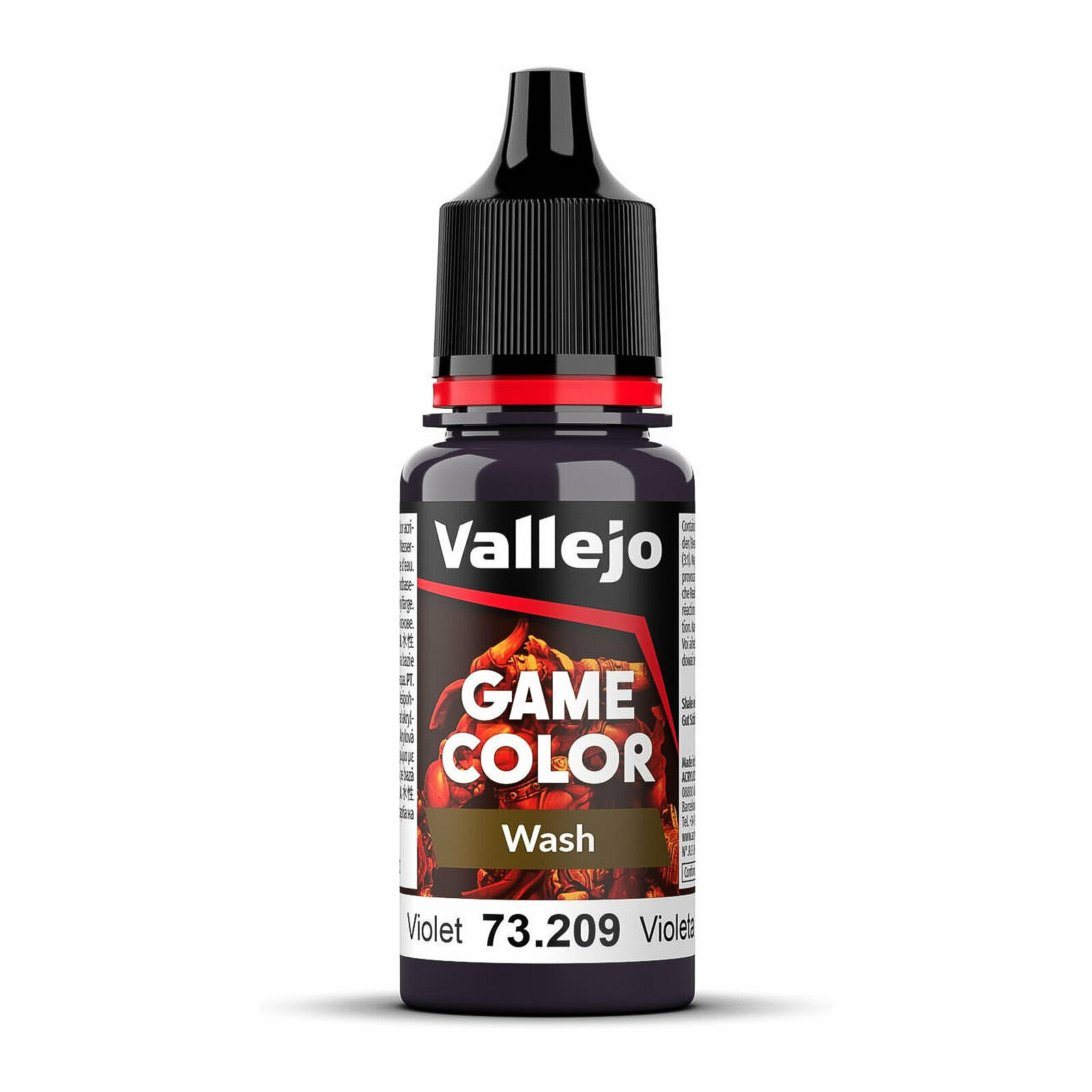 Краска акриловая Vallejo серии Game Color Wash - Violet 73209, проливка, 18 мл
