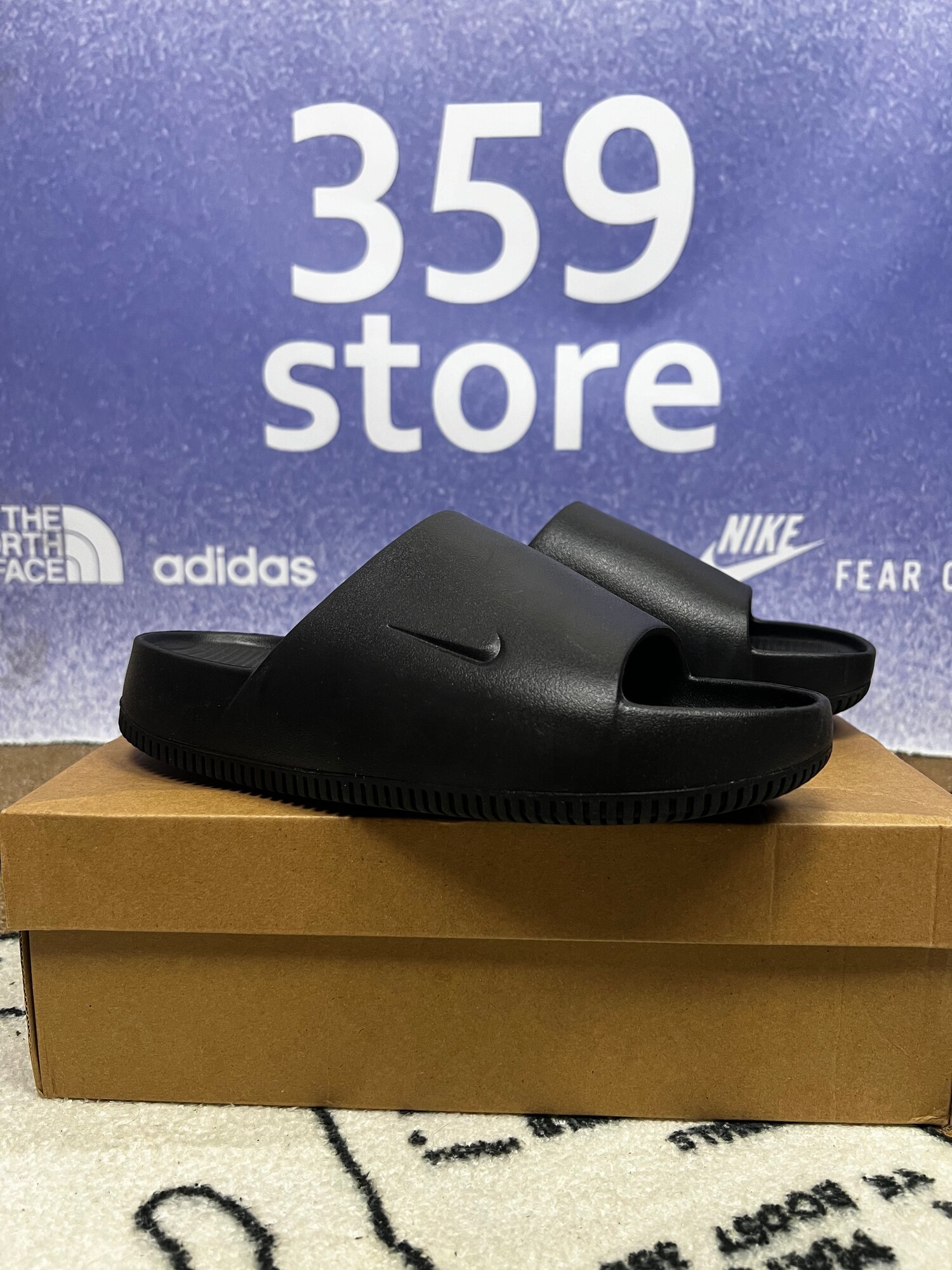 Шлёпанцы NIKE CALM SLIDE BLACK NOIR