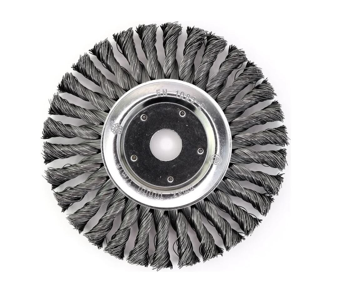 Щетка дисковая жгутовая 125x13 мм, М14, ворс сталь 0.50 мм для тяжелых затяжных работ OSBORN 653.151-0002