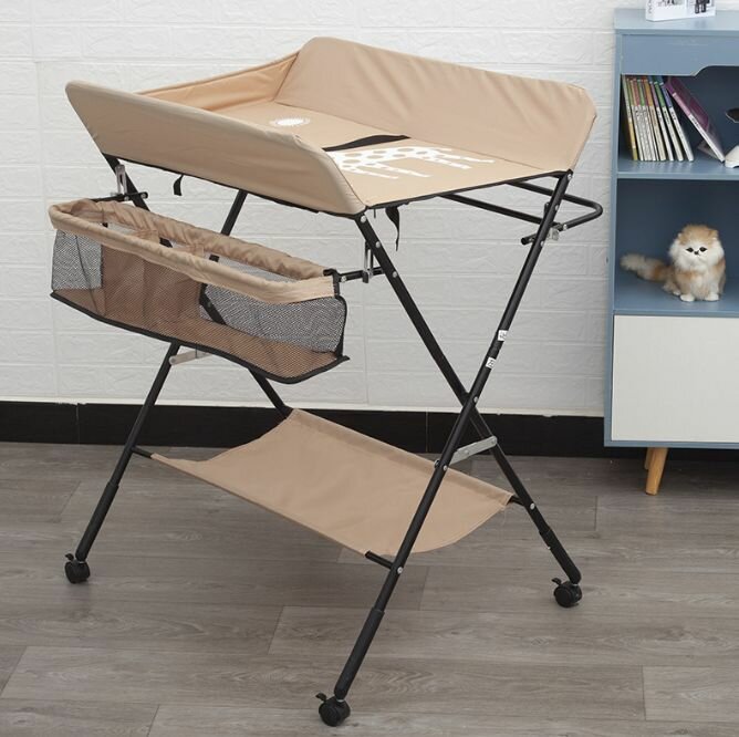 Детская кроватка складной пеленальный столик массажный и сенсорный столик -lj