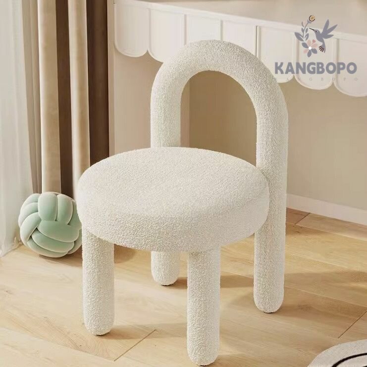 Kangbopo Овечий кашемир Кресло мягкое для отдыха дома, в гостиную, современное, минимализм, мягкая мебель для интерьера дома, туалетный стул, детской комнаты, розовый