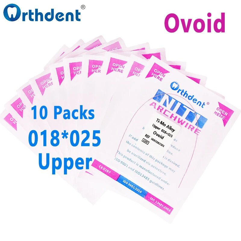 Orthdent дуга TMA 018*025 Upper 10 шт.