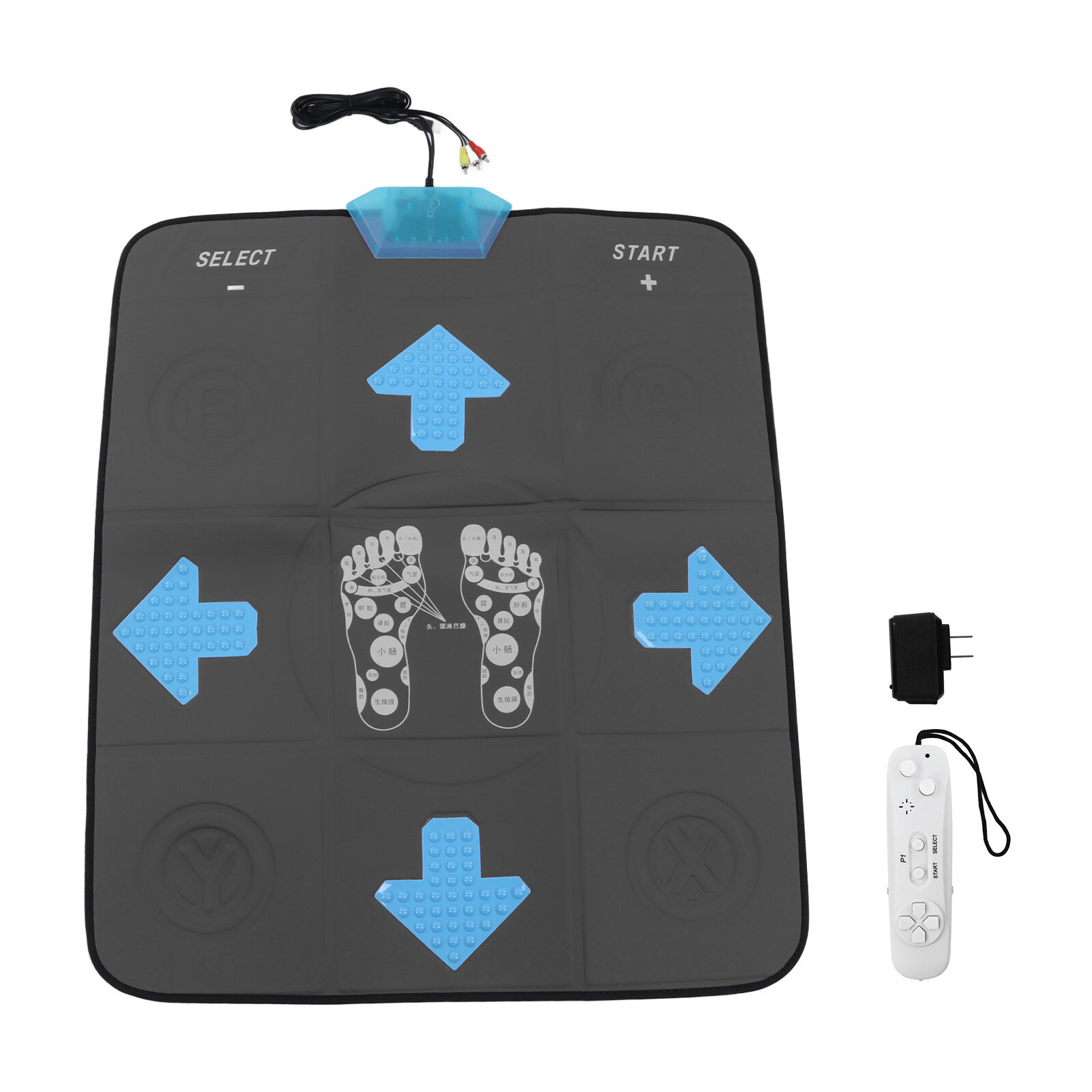 Музыкальный танцевальный коврик из полиуретана для взаимодействия родителей и детей, раннего развития, электронный танцевальный коврик для детей и взрослых, серый.