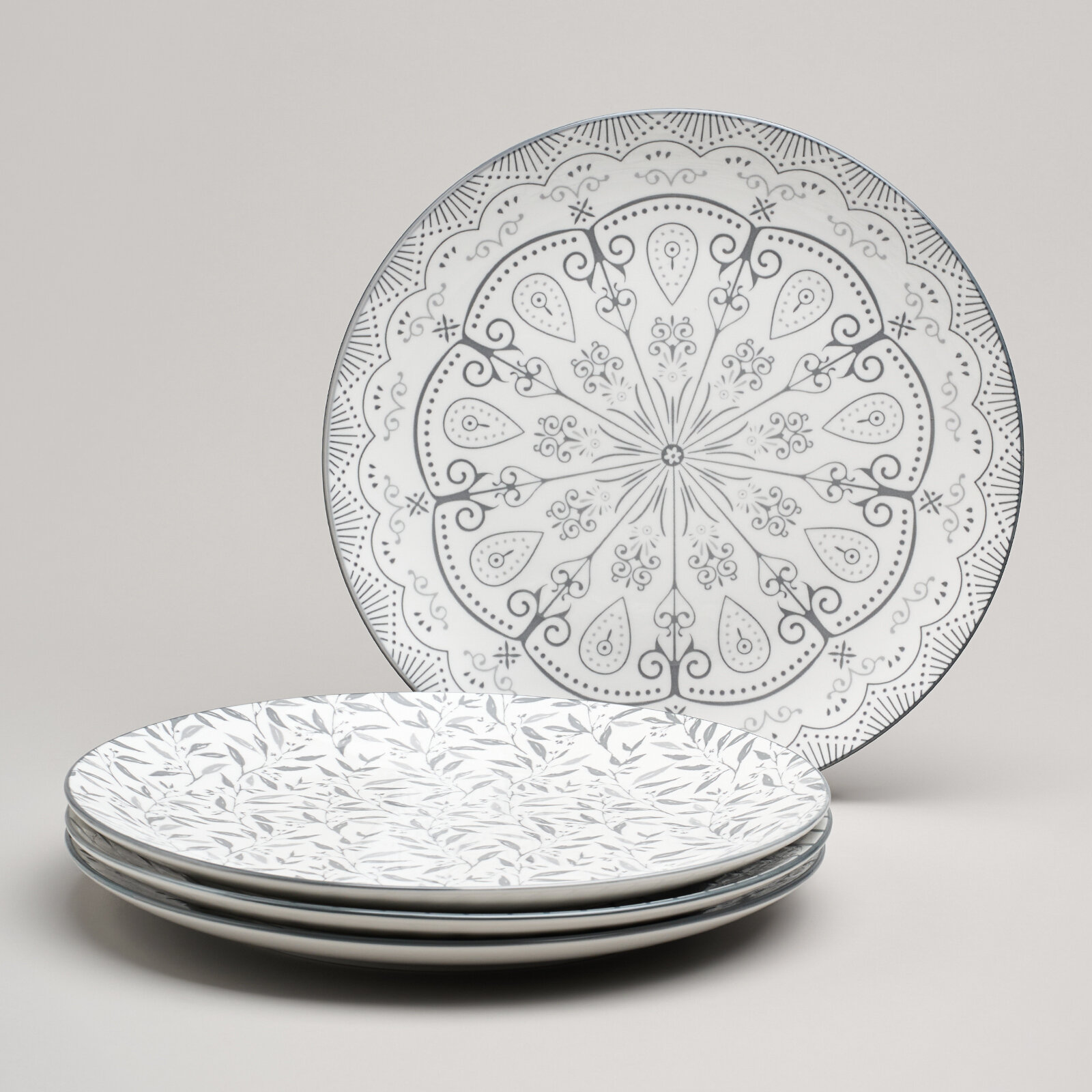 Набор тарелок обеденных bronco dreams из 24 шт, D 27 см KSG-582-123