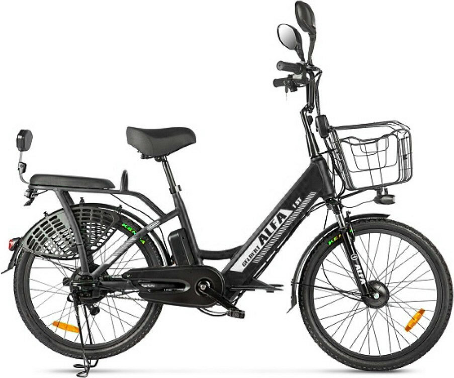 Электровелосипед Gelbert ALFA 1 ST, двигатель 48V, 250W, аккумулятор 10.4A, цвет Черный