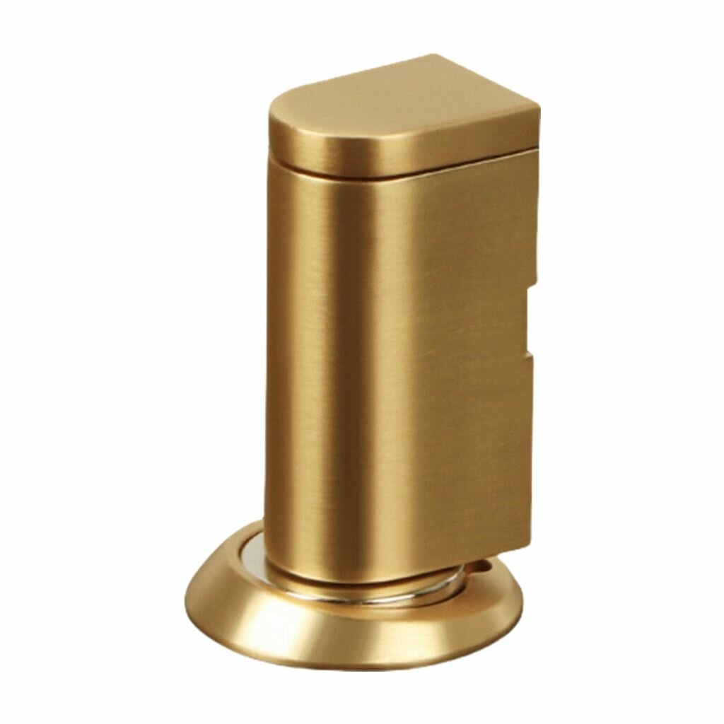 Аппаратные средства+Магнитный стопор двери с противоударным устройством без пробивки-матовое золото