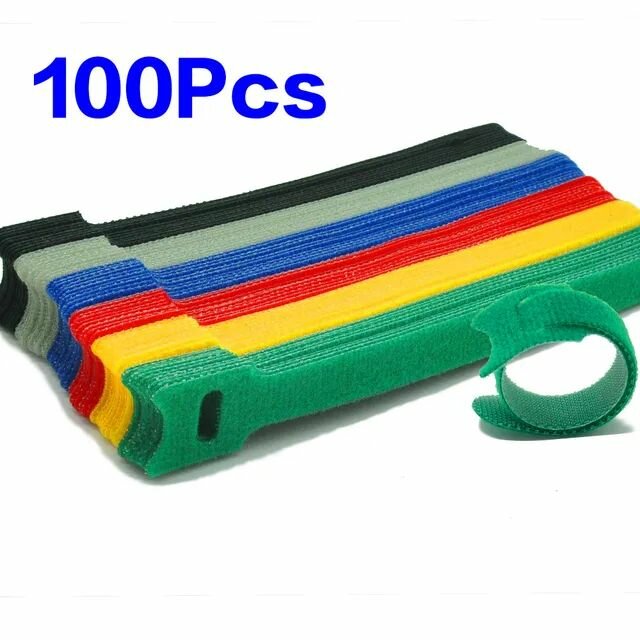 Разъемные пластиковые многоразовые кабельные стяжки, 100 шт