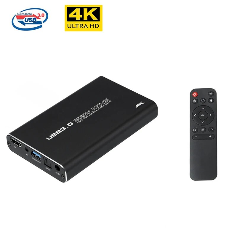 WDYAJ USB3.0 Media Player EU Plug
