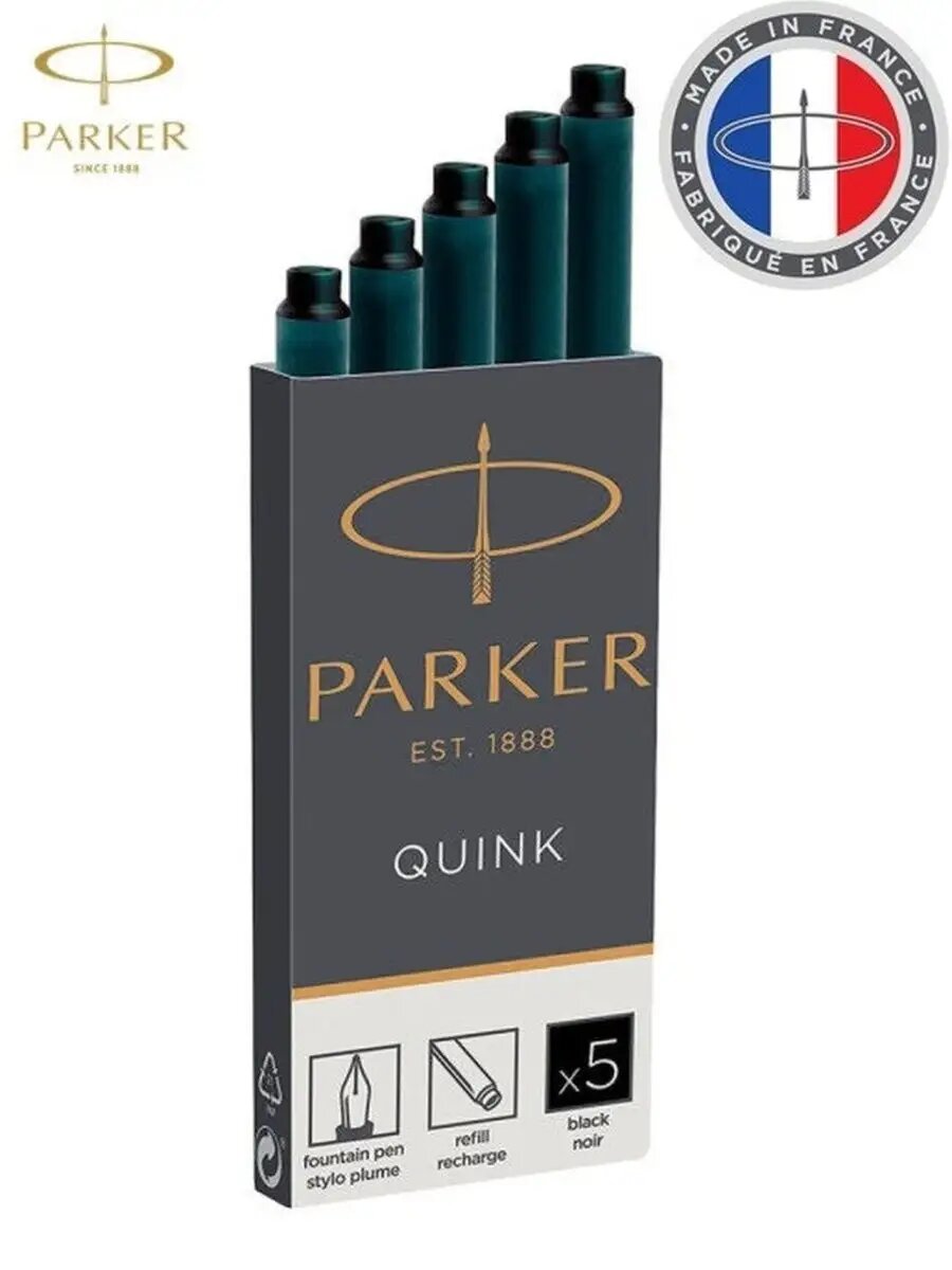 Картриджи Parker Z11 с черными чернилами для ручек Parker
