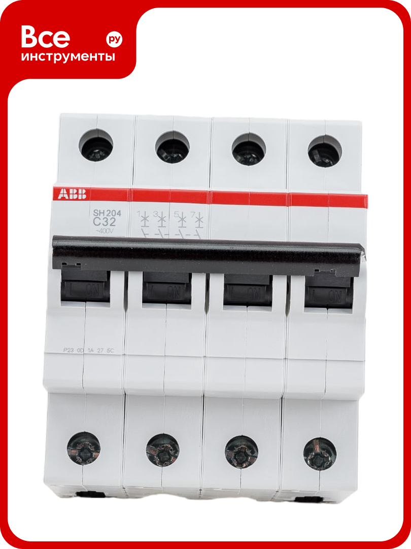 Автоматический выключатель ABB 4-полюсной sh204 c 32 2CDS214001R0324