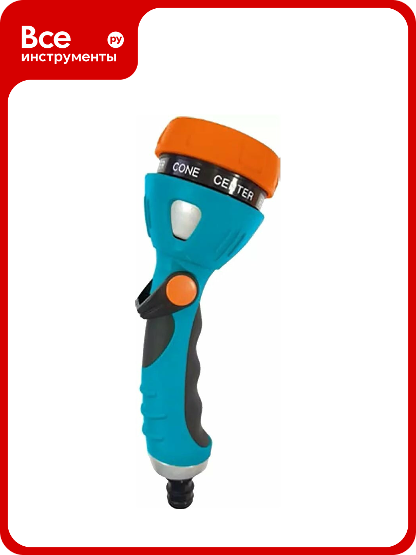 Металлический поливочный пистолет с TPR-покрытием GRINDA PROLine XM-7 7 режимов 429150, для садово-огородных работ