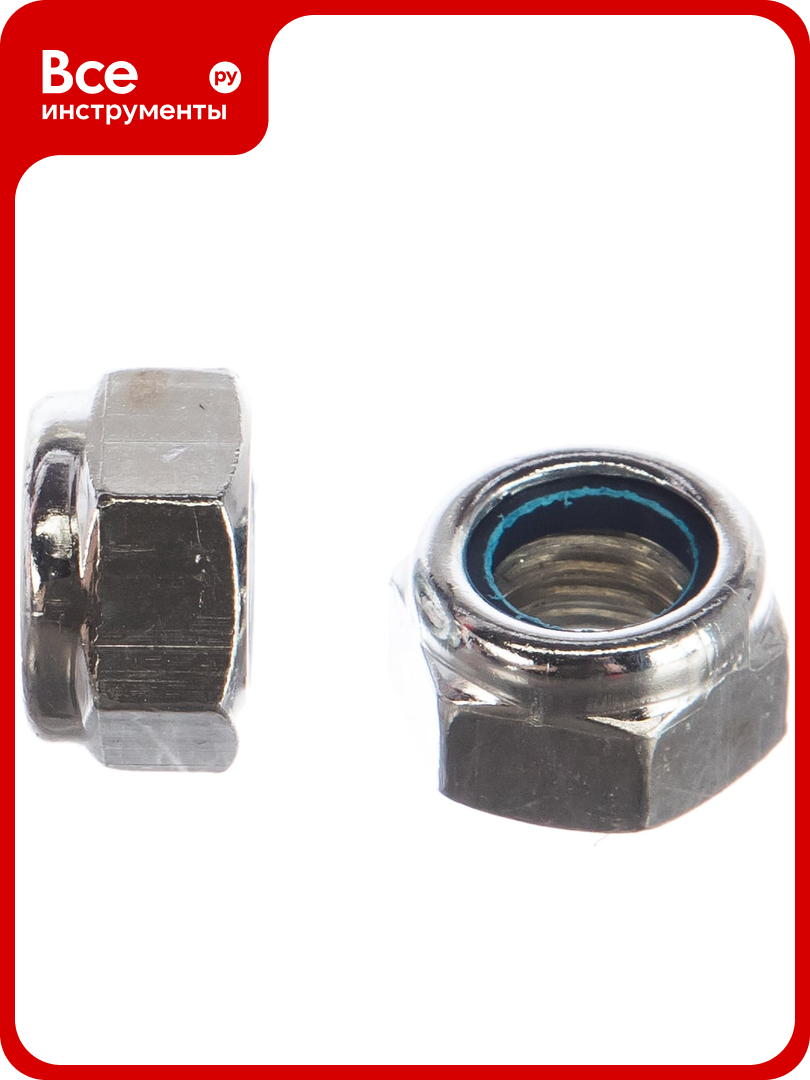 Самоконтрящаяся гайка Tech-Krep/Zitar DIN985 оцинкованная М12 4 шт - пакет 112252