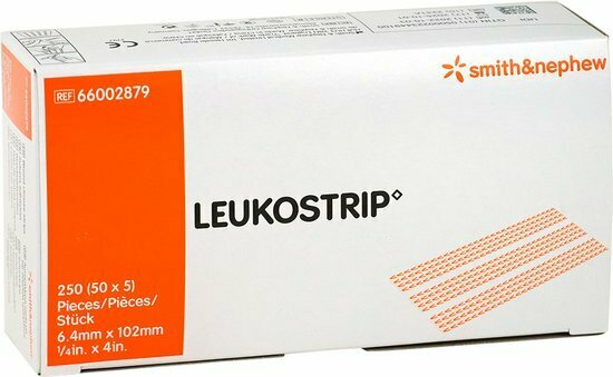 Smith+Nephew LEUKOSTRIP Полоски для бесшовного сведения краев ран лейкострип 6.4х102 мм, 250 штук