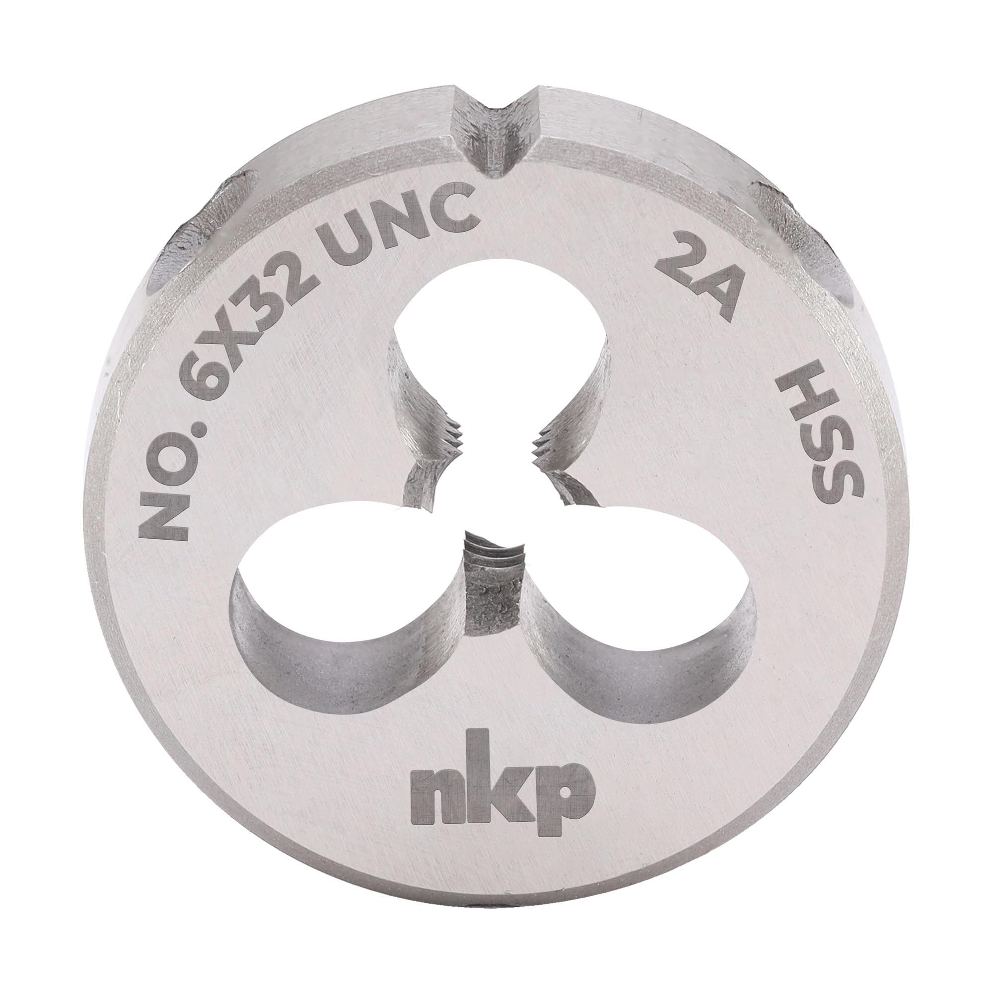 Плашка дюймовая NKP UNC №6-32 HSS DIN22568 20x7мм 245006N