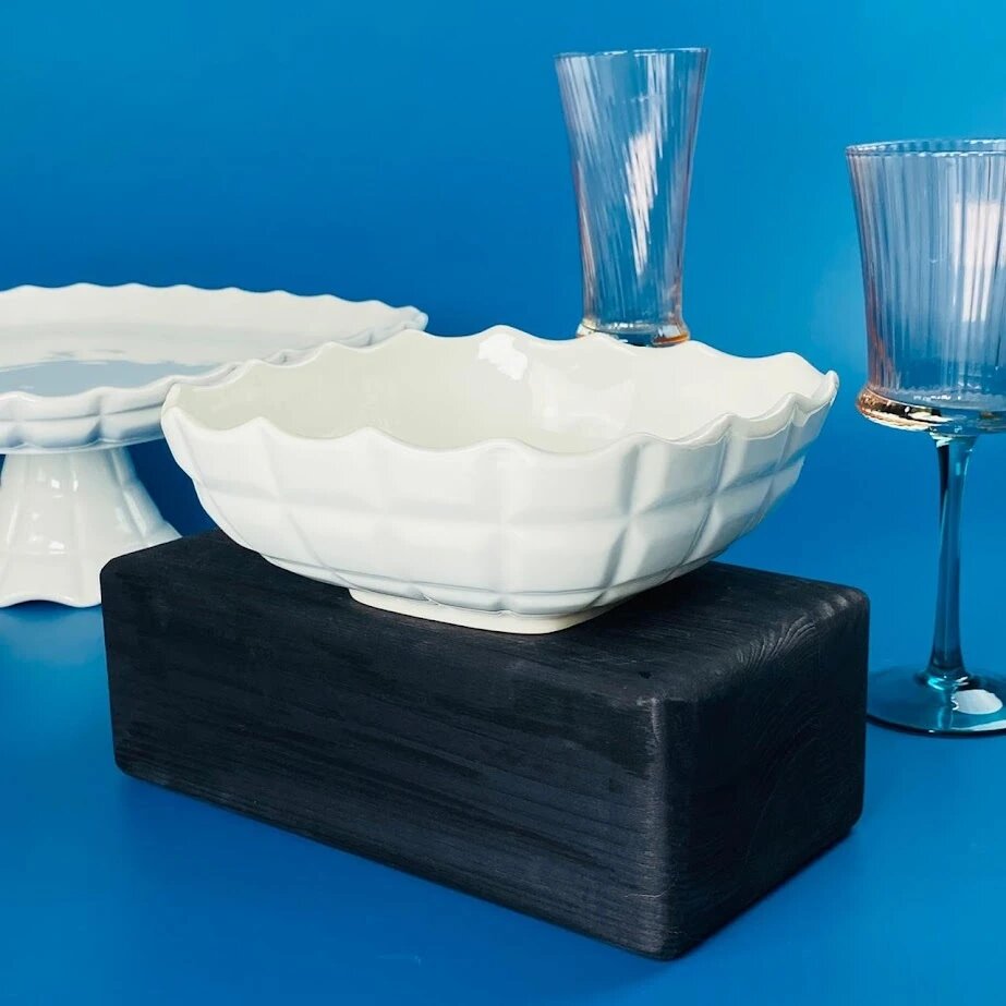 Квадратный салатник 18см корнелия Фарфор 163-054 118-163-054