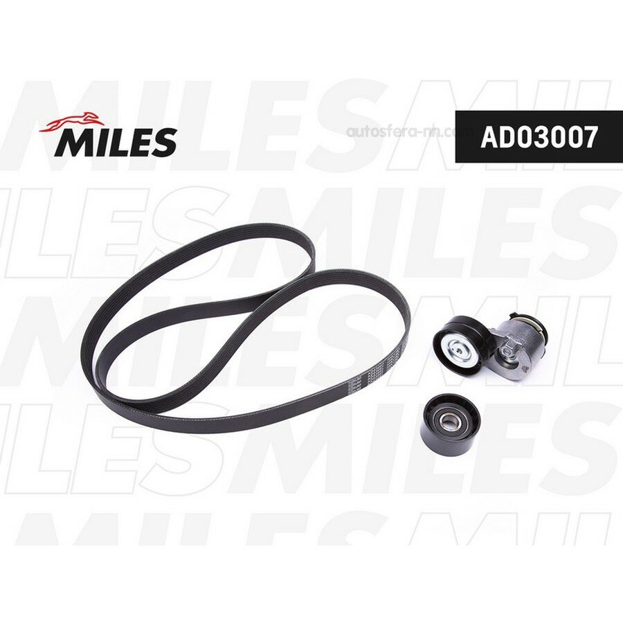 MILES AD03007 Комплект ремня приводного RENAULT DUSTER AD03007