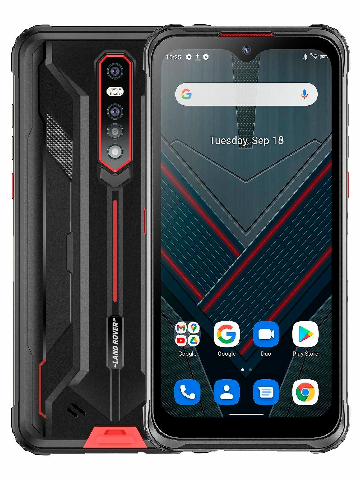 Смартфон Land Rover Cyber 7 (5G), черно-красный