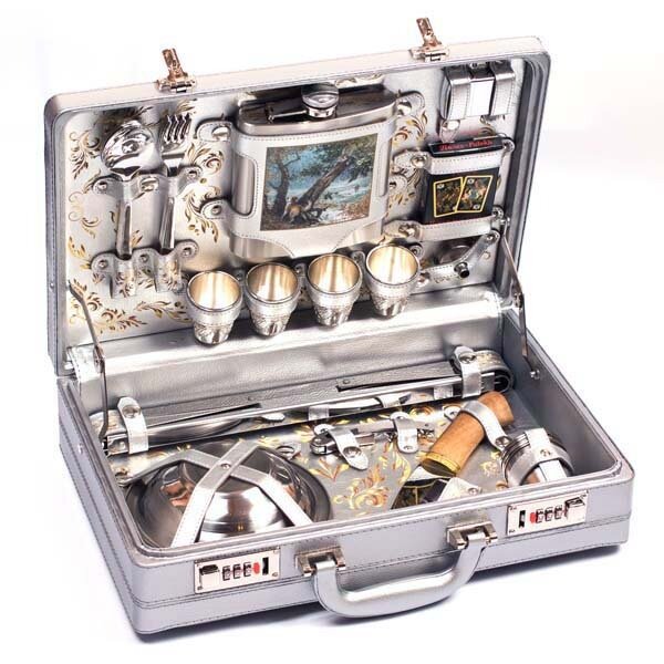 Набор для шашлыка, шашлычный набор, набор для шашлыка подарочный, набор для пикника подарочный, набор для шашлыка в чемодане, подарочный шашлычный набор