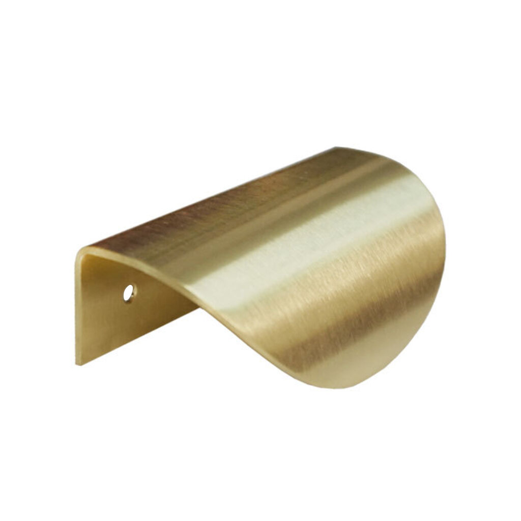 Дверца Шкафа В Форме Листового Золота Выдвигает Скрытые Ящики С Длинной Ручкой, Медные Мебельные Ручки Для Шкафов, Оборудование Для Кухни И Спальни