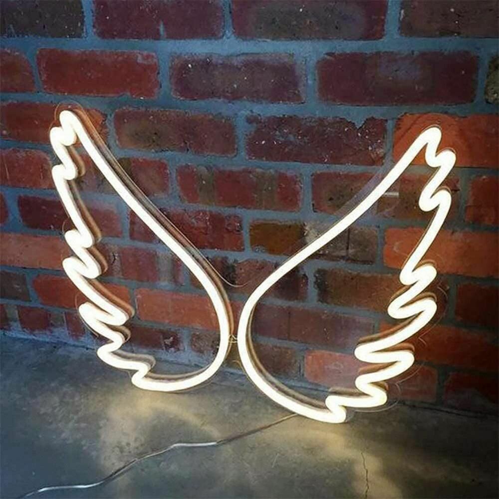 Неоновая LED-вывеска 45x34 см USB-питание, акриловая основа, 11 дизайнов (настенная/настольная установка)