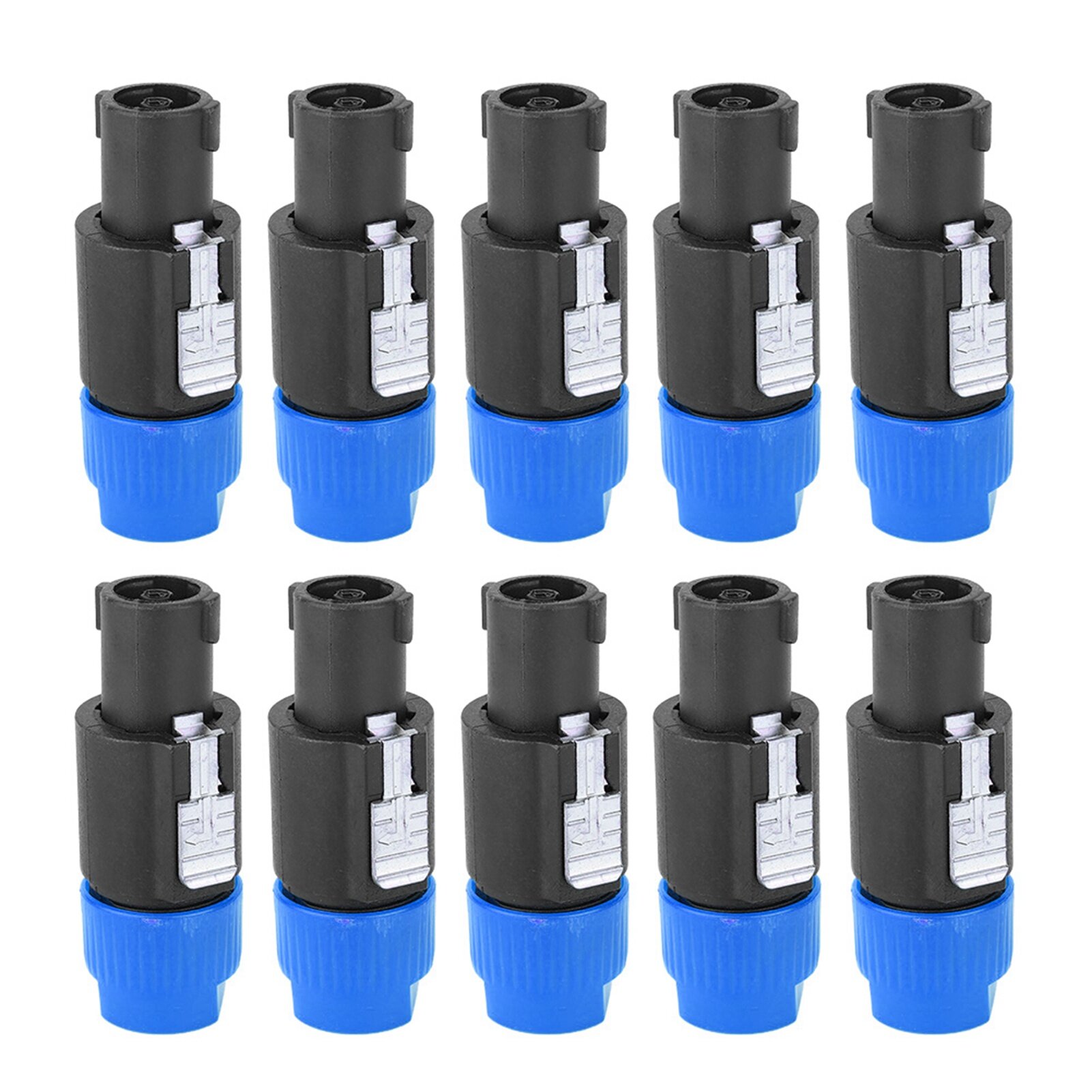 10pcs C NL4FC Audio Downer Разъем водонепроницаемого 4 -контактного кабеля кабеля (синий) (Blue)