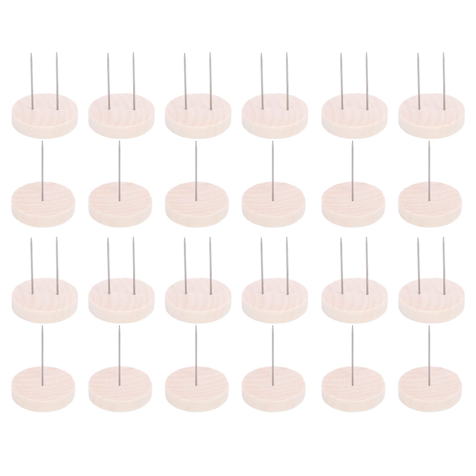 24 шт. Крючковые куклы Стенд 12 Одногольница 12 Деревянная игла Деревянная вязаная кукла держатель кукол