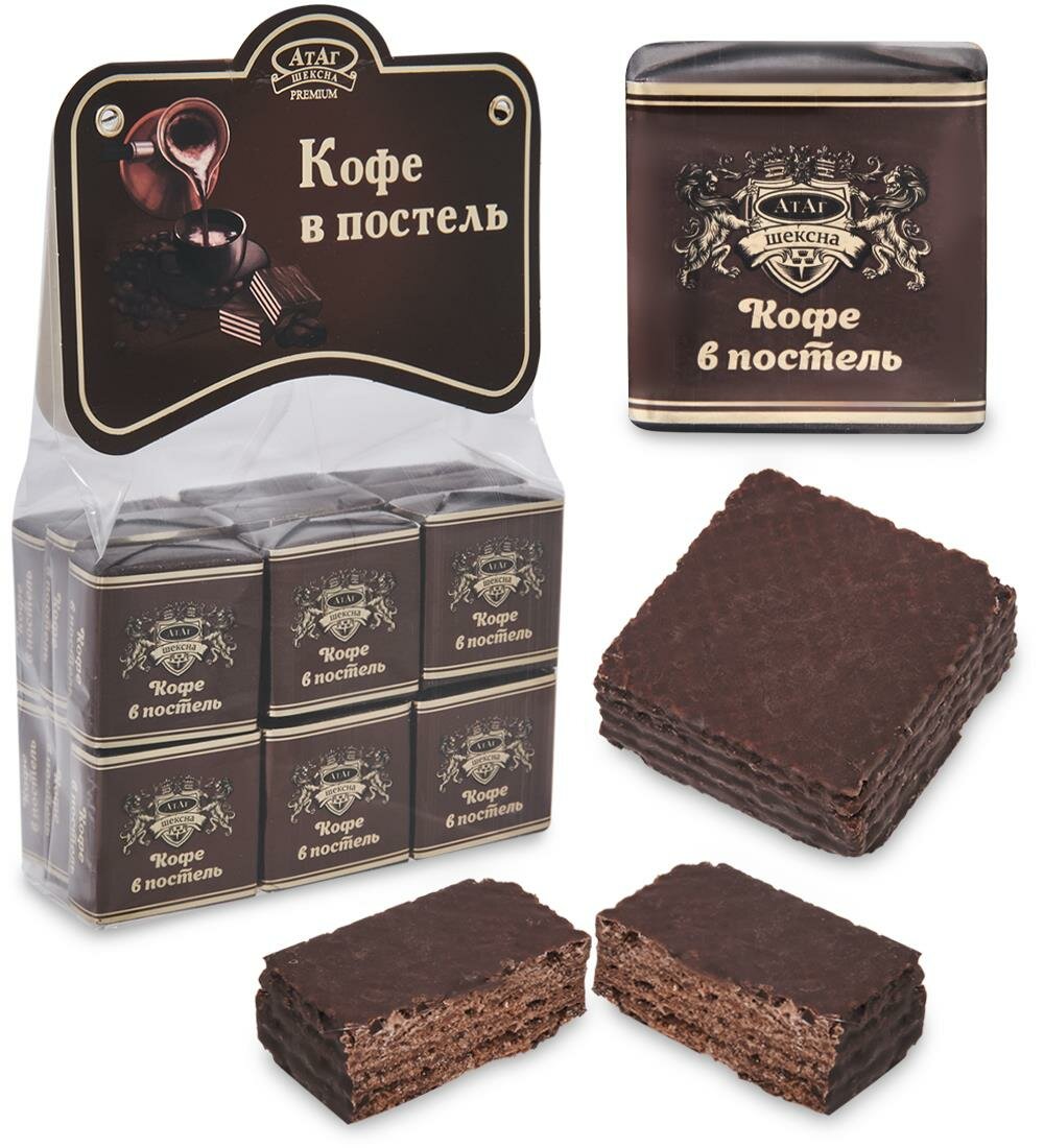 Вафли глаз. "Кофе в постель" с ароматом кофе 210 гр A2191570