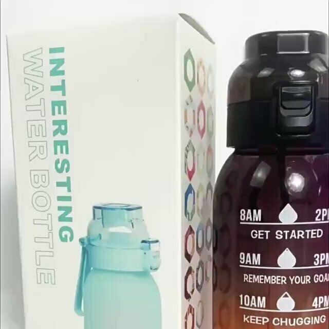 TRITAN 1000 мл air up со вкусом спортивная Бутылка для воды, Hабор из 7 вкусов, светло-розовый, прозрачный