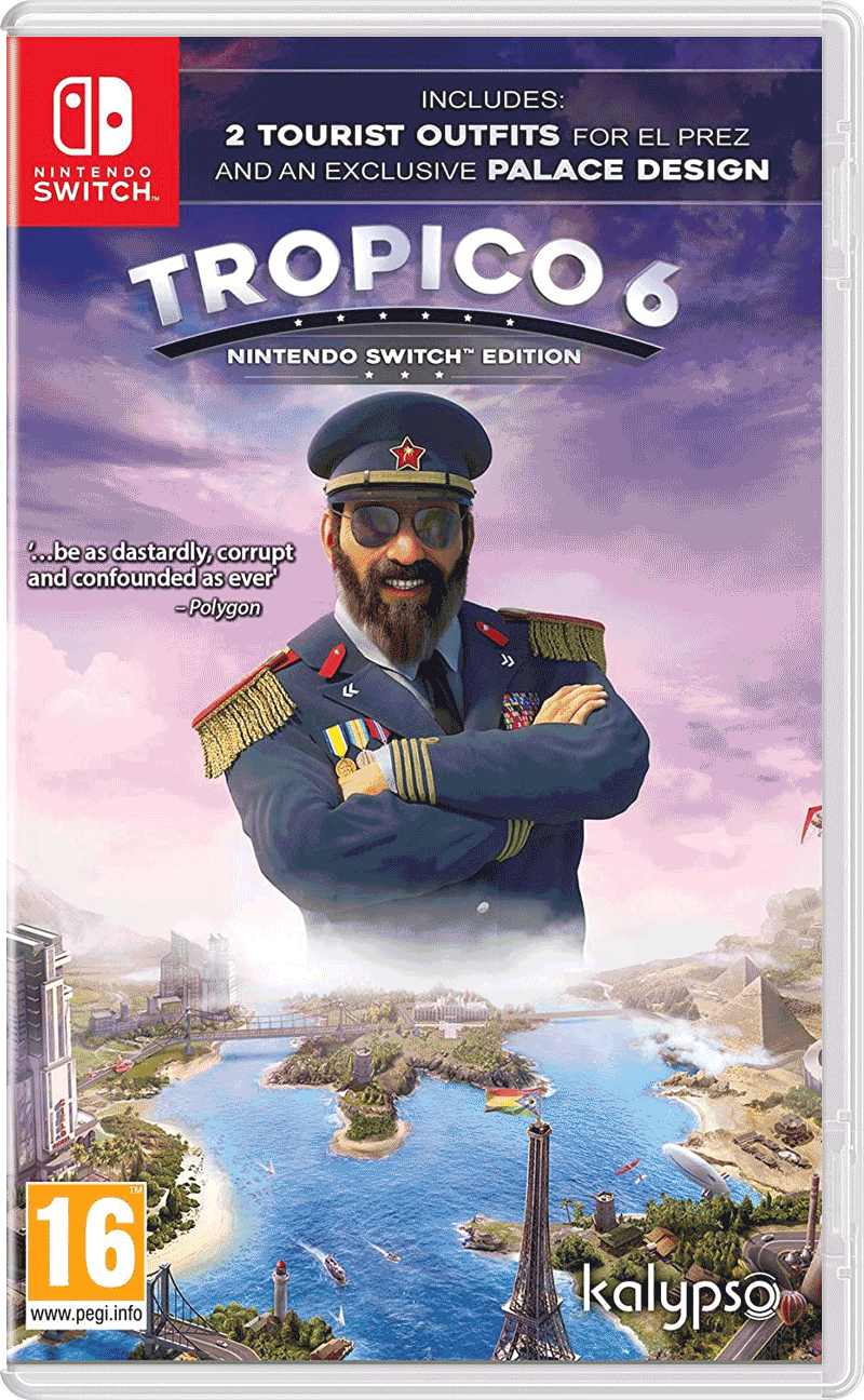 Игра TROPICO 6 (Nintendo Switch, Русская версия) картридж +16