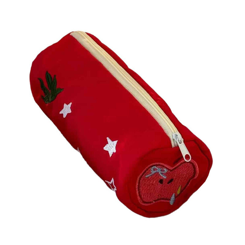 Пенал Star Apple, красный, вышивка, для хранения канцелярских принадлежностей