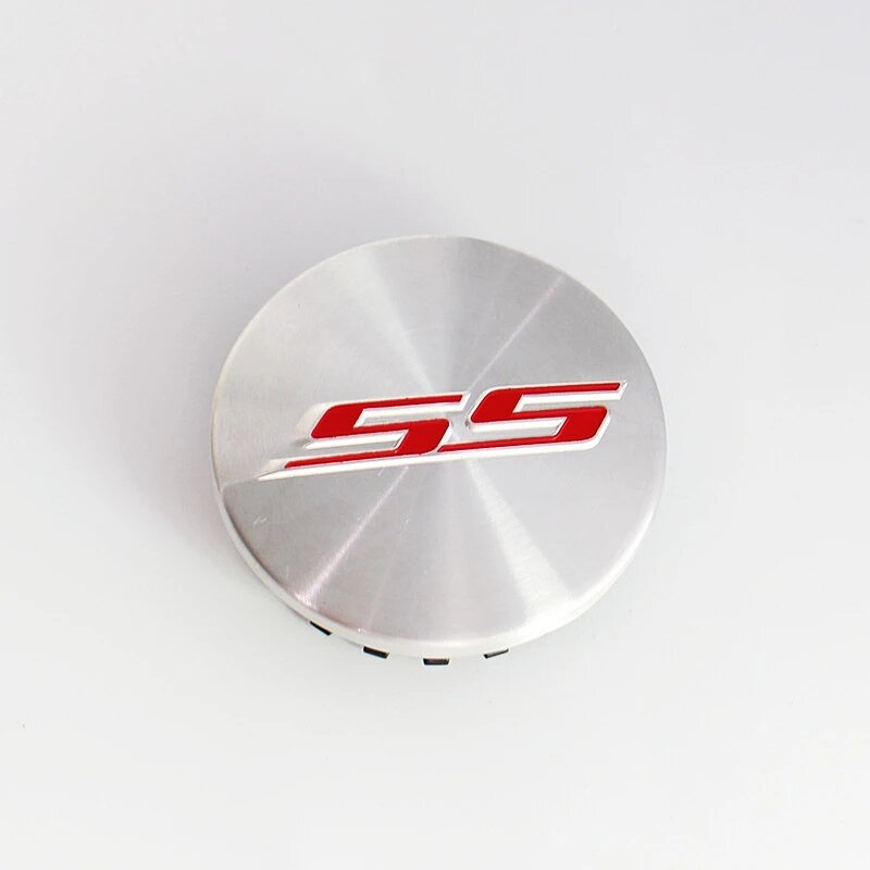 4 шт./компл, 65 мм, металлические и АБС-пластики, центральные колпаки для колес автомобиля с эмблемой SS, логотип, обод, крышка ступицы, значок, аксессуары для стиля для Chevrolet SS Camaro Silver Red