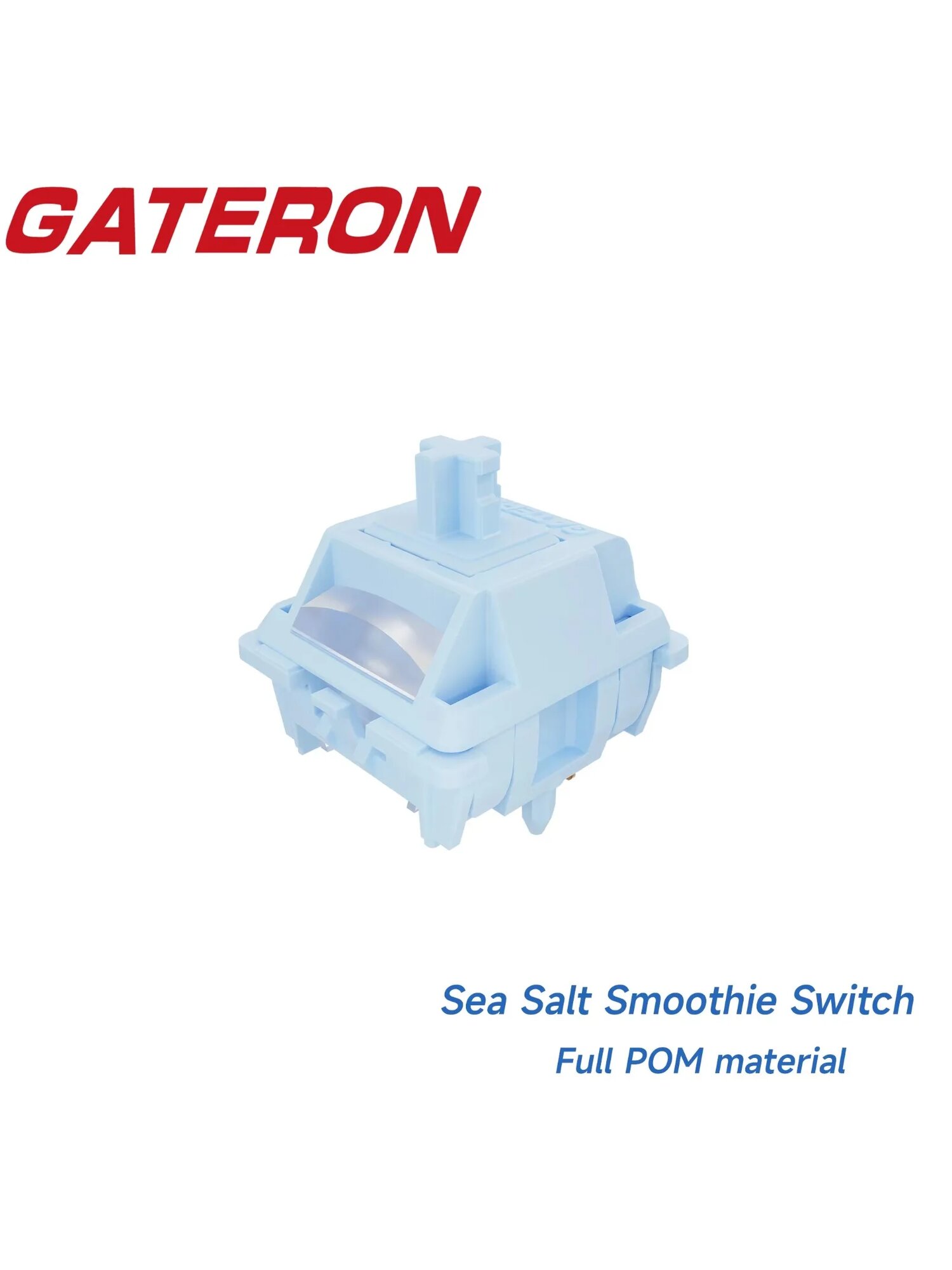 GATERON Sea Salt Smoothie Keyboard Switch 5-контактный линейный POM 48gf Механическая клавиатура для игр на заказ RGB SMD HIFI Заводская смазка