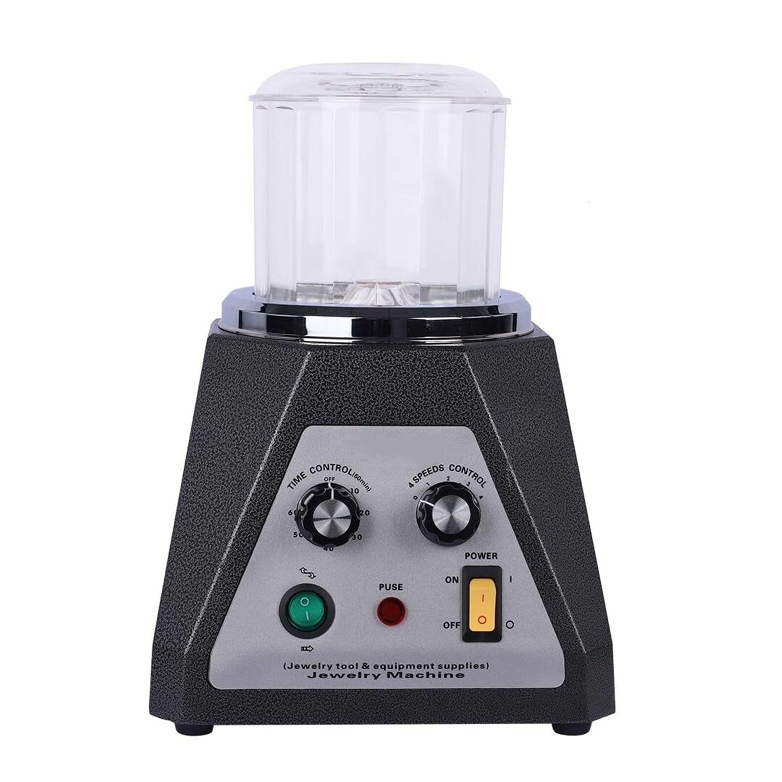 Машина для полировки и чистки ювелирных изделий с магнитным барабаном