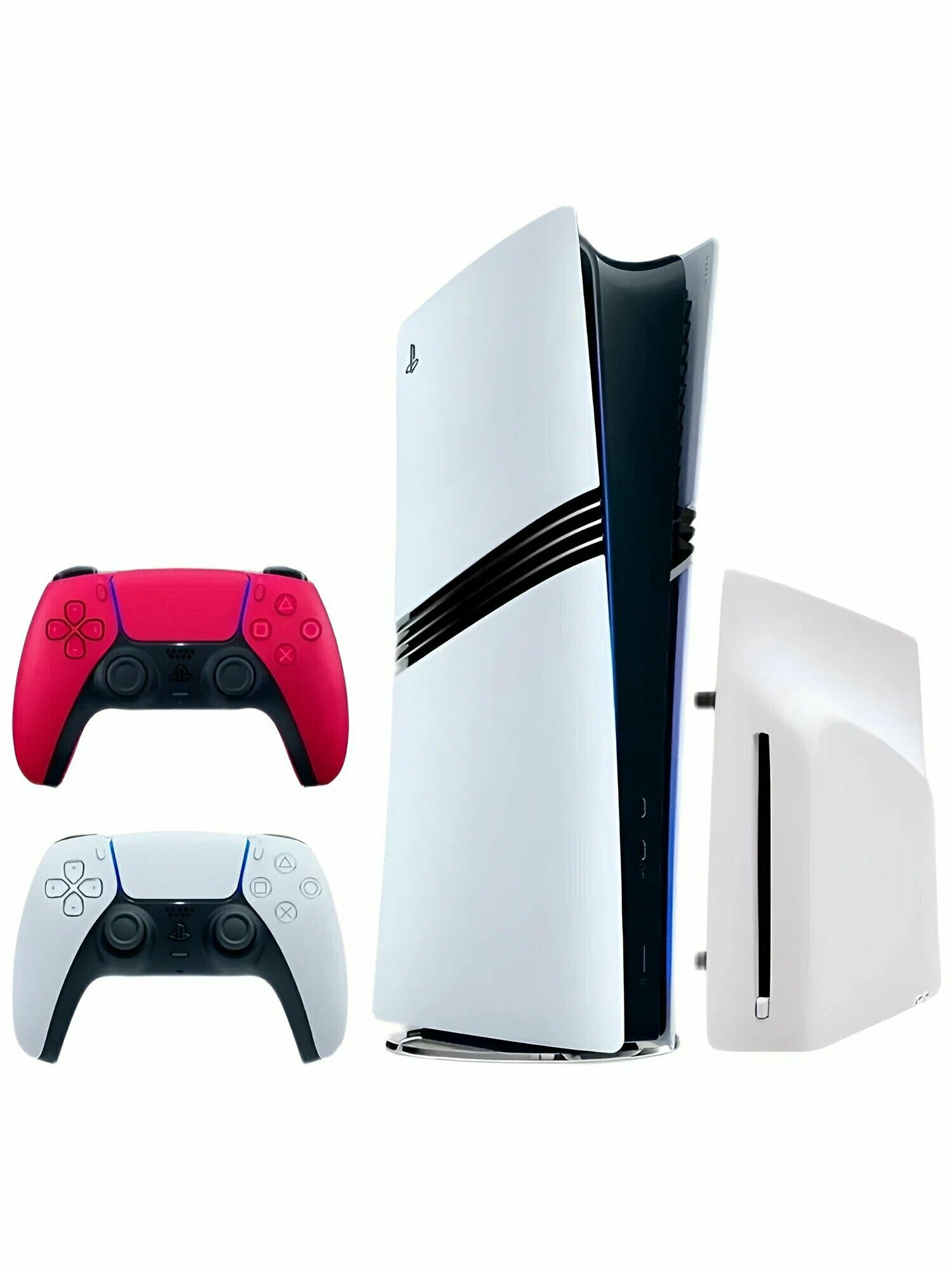 Sony PlayStation 5 Pro Digital Edition 2ТБ + Дисковод + Второй красный геймпад