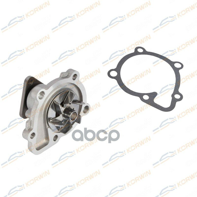 Насос водяной Hyundai ix35 10-/SantaFe II-III 06-/Kia Sportage III 10- 2.0i/2.4i KORWIN арт. KWKK0003