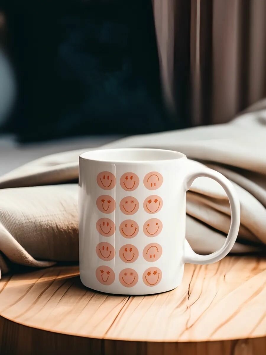 Кружка подарочная Смайлики, 330 мл