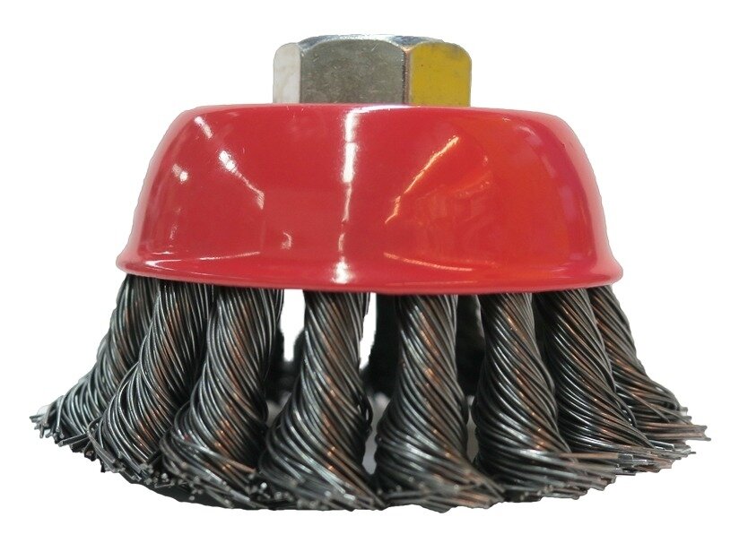 Щетка крацовка ORIENTCRAFT / Ориенткрафт для МШУ, чашка, витая стальная, 65мм / инструменты