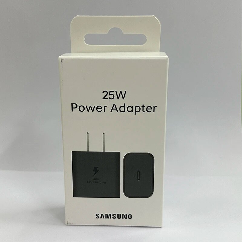 Оригинальное зарядное Samsung 25W USB-C, Black 25W US Plug