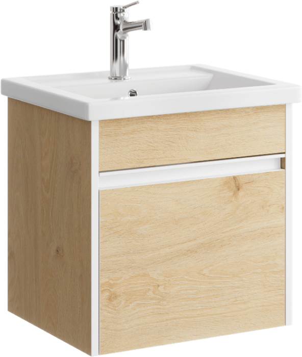 Тумба под раковину Aqwella Urban 50, подвесная, дуб давос