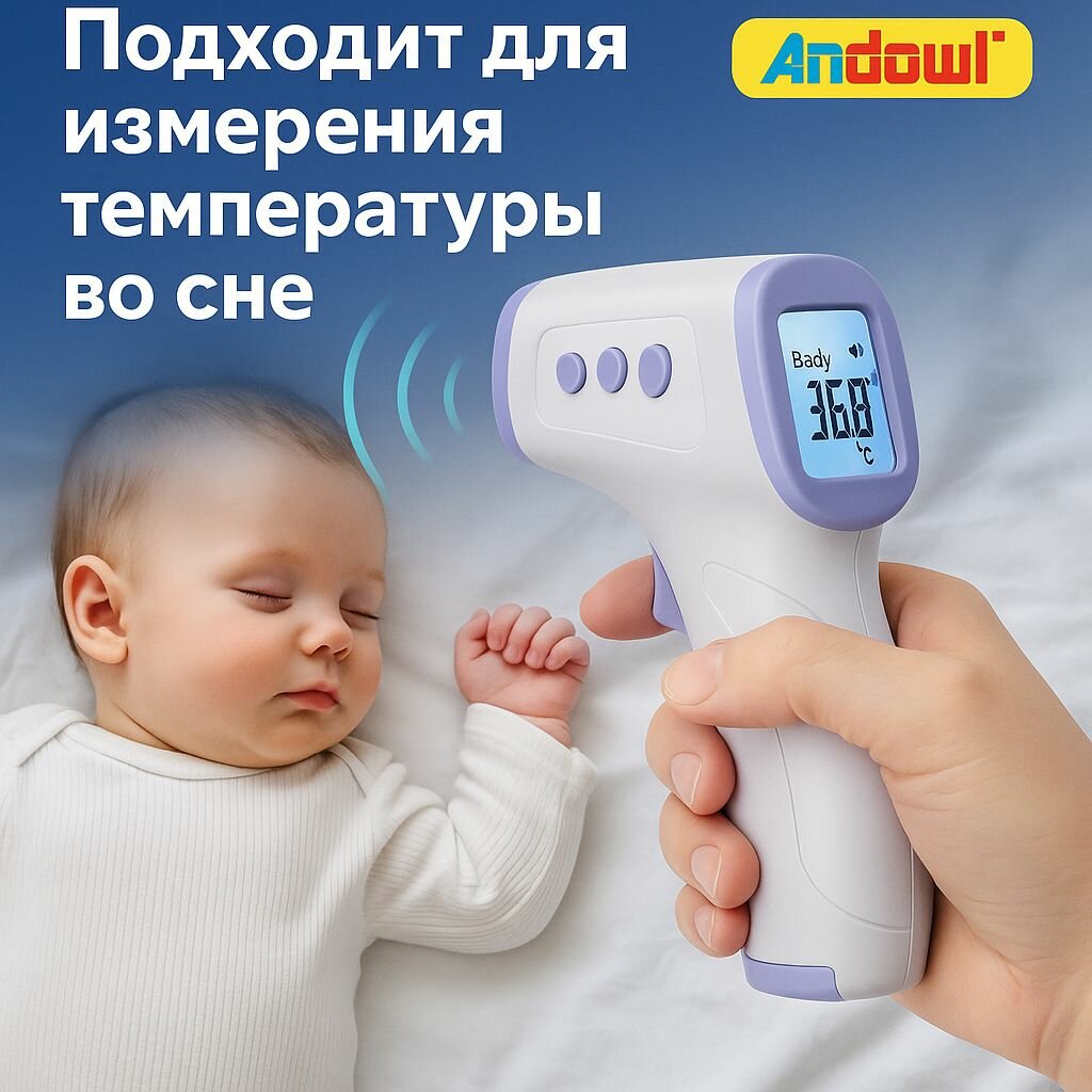 Термометр для лба, быстрый результат, LCD-дисплей