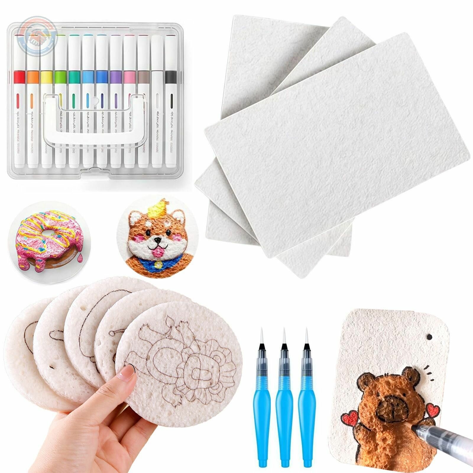 Текстурная бумага Magic Foam для рисования с 3D эффектом, набор для творчества и детского развития, 35 предметов