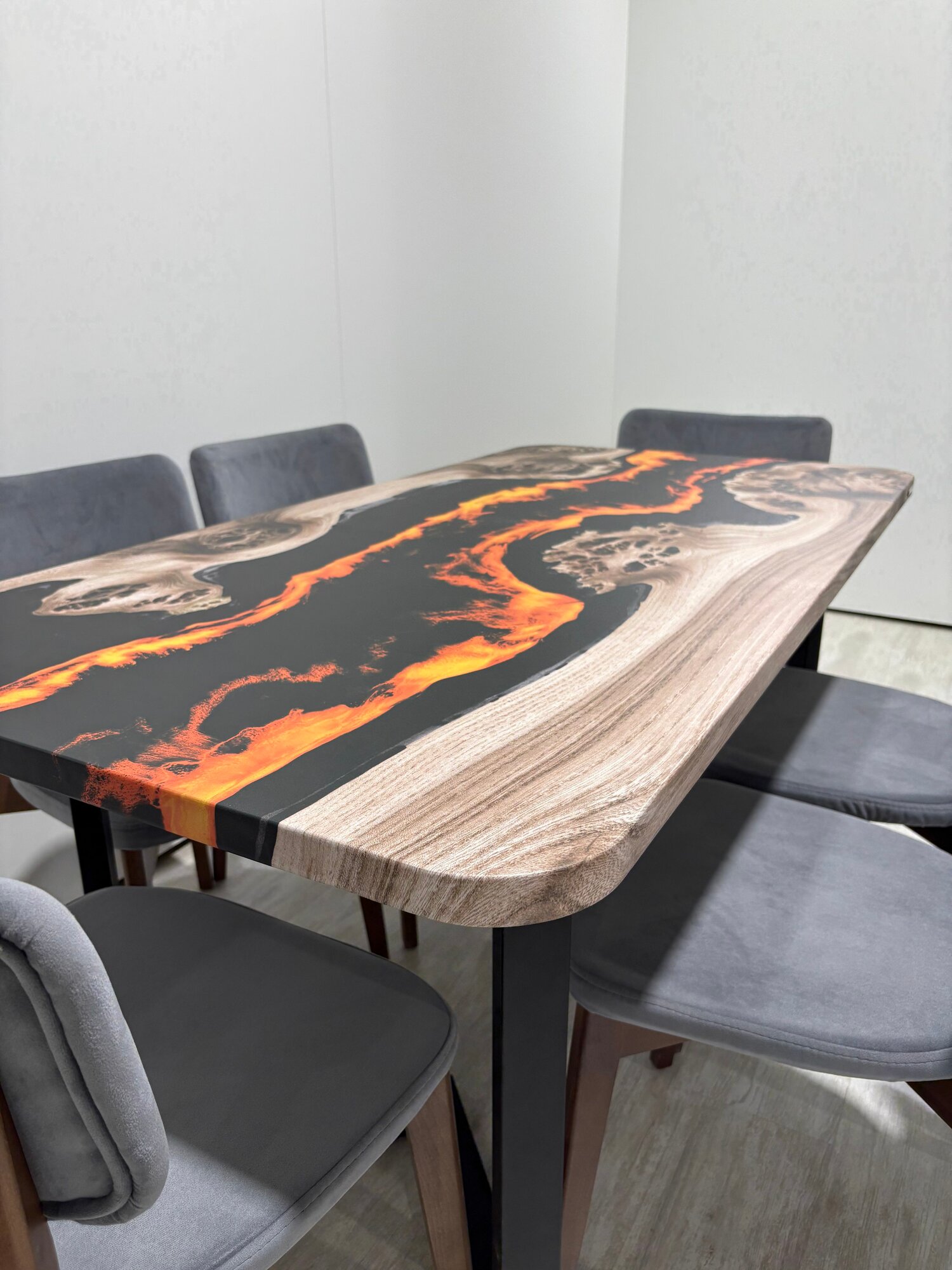 Стол кухонный обеденный прямоугольный дизайнерский лофт THETABLE•RU 180х80 4.15/3.1