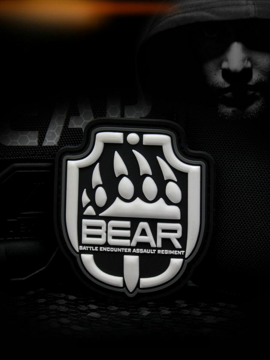 Шеврон на липучке, тактическая нашивка из ПВХ, значок боевого духа серии "Escape from Tarkov", нарукавная повязка с 3D-изображением медвежьего когтя, водонепроницаемая нашивка на рюкзак